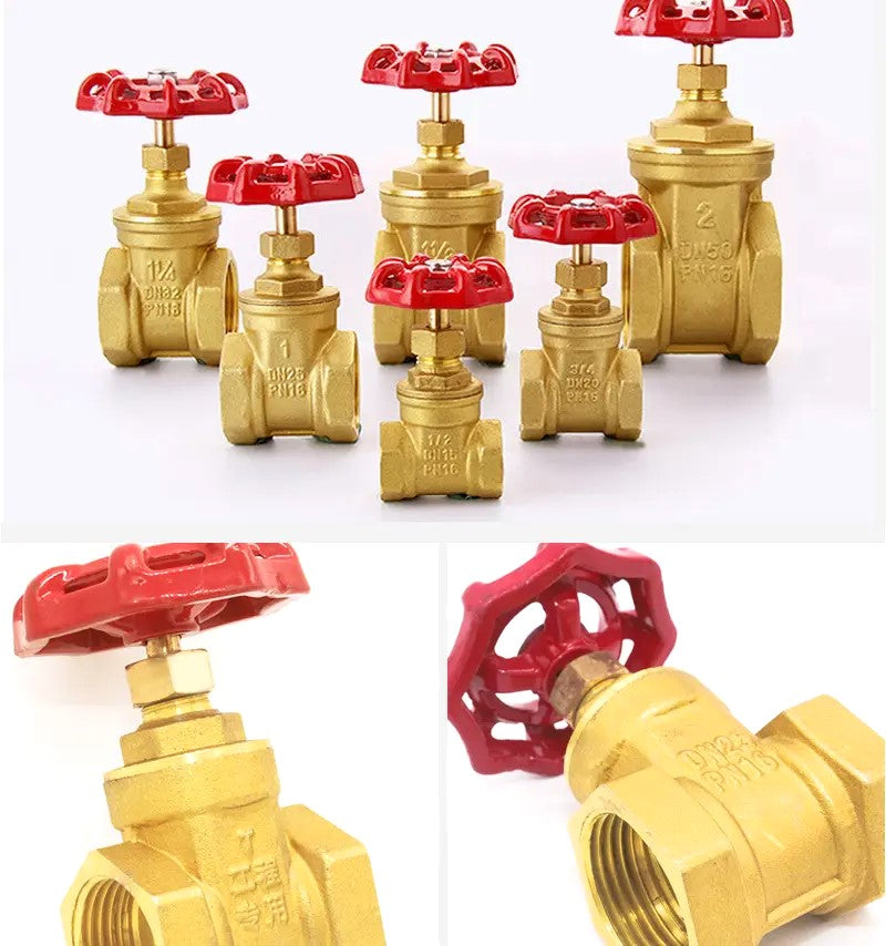 Brass Gate Valves Female Thread | Tap Water Valve Switch - Al Dhafr ...